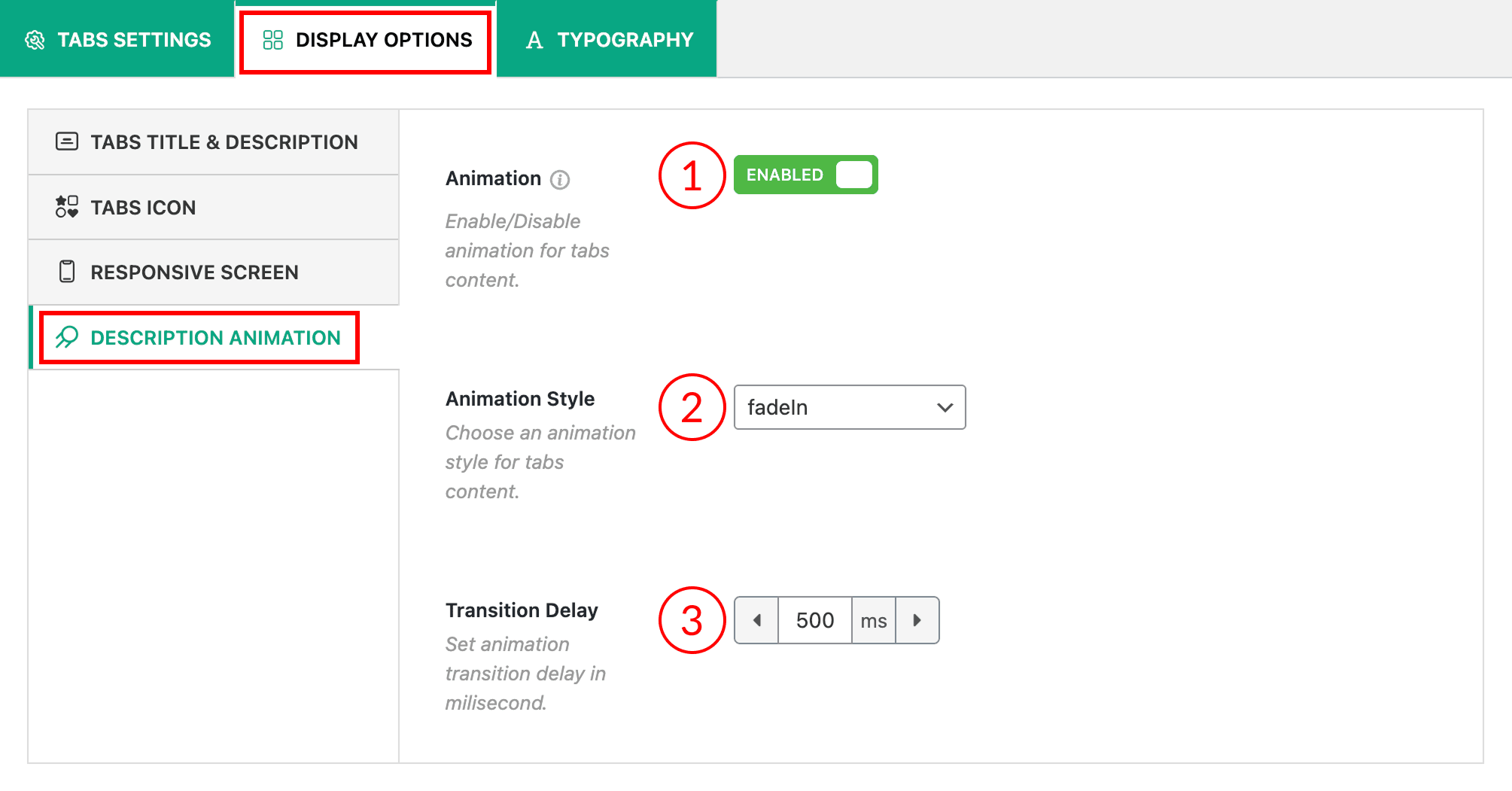 Description Animation – Smart Tabs Docs