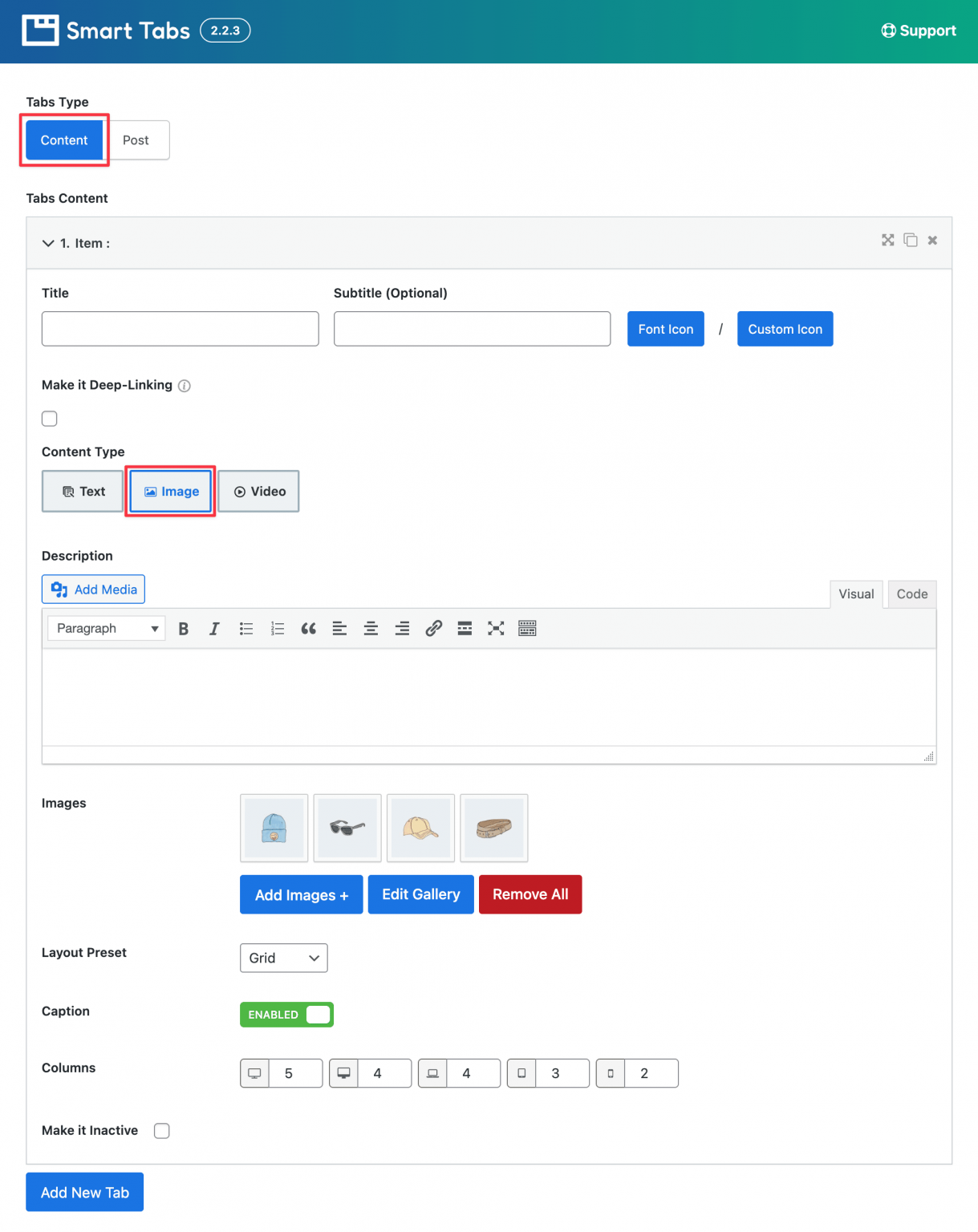 How to customize the tab’s Image content type? – Smart Tabs Docs