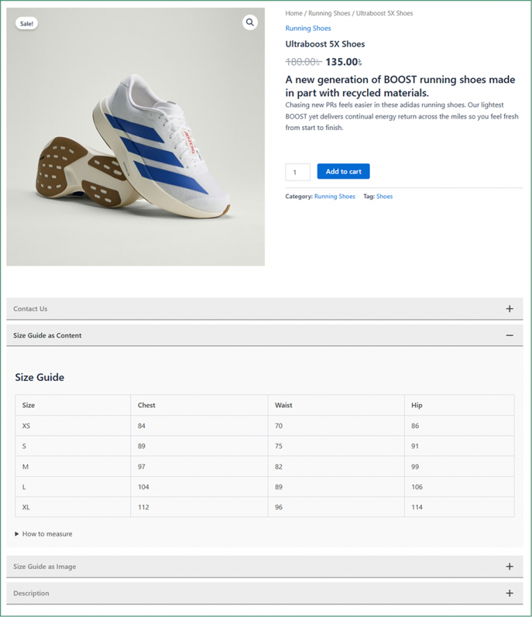 How to Add Product Size Charts in WooCommerce